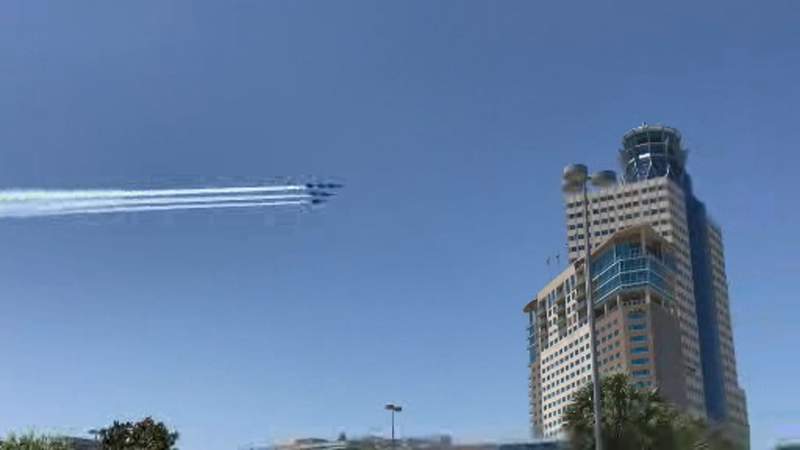 Houston tracks the Blue Angels’ Houston flyover