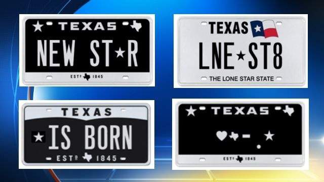 New star on Texas license plates