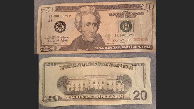 Police issue warning about phony "Motion Picture Use Only" $20 bills